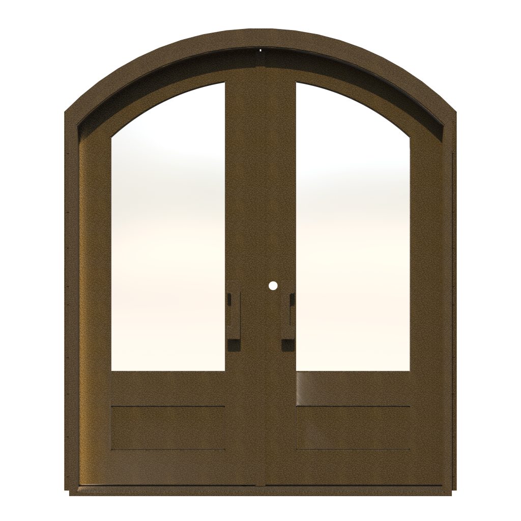 Arched Forte Double Custom Steel Door - 10DayDoors.com