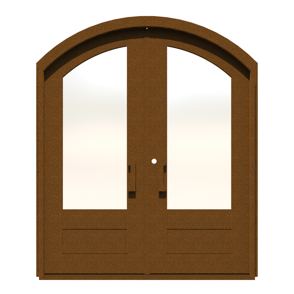 Arched Forte Double Custom Steel Door - 10DayDoors.com