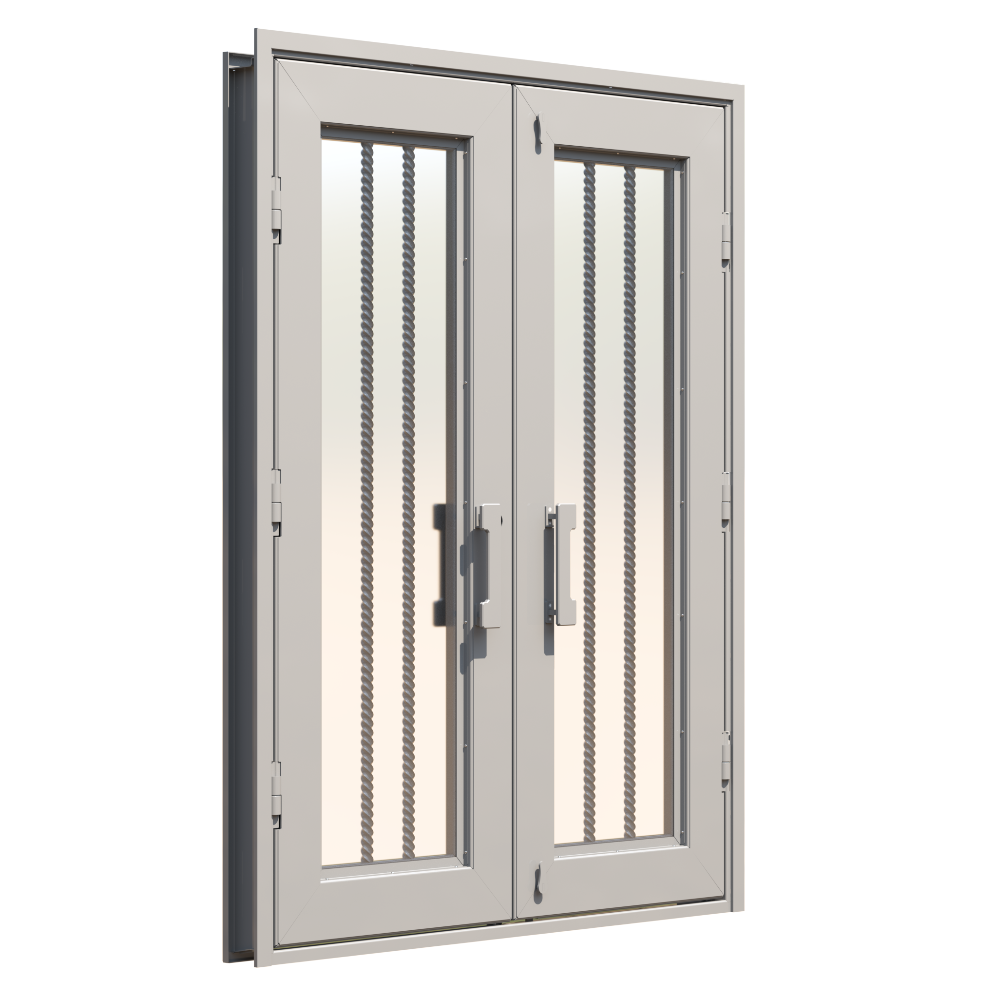 Treccia Double Custom Steel Doors - 10DayDoors.com