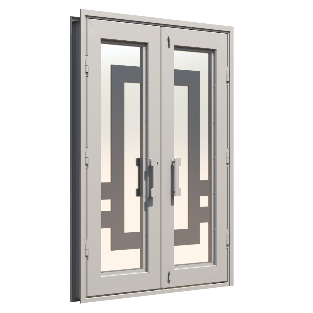 Linea-Piazze Double Custom Steel Doors - 10DayDoors.com