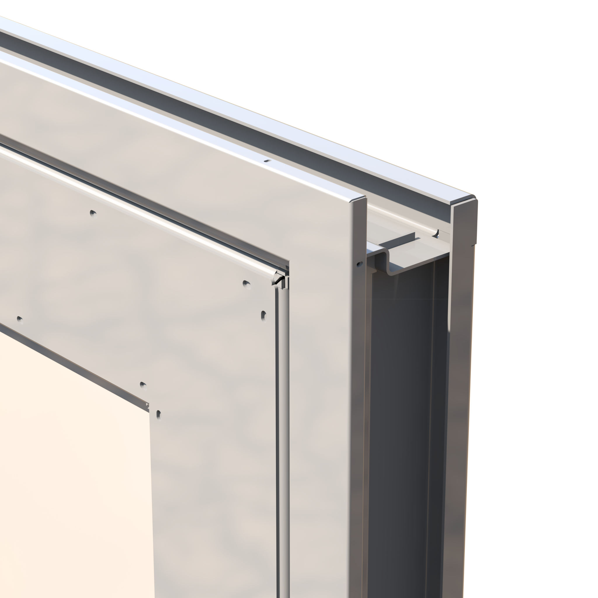 Double Door Retrofit Flange Mount w/ Trim - 10DayDoors.com