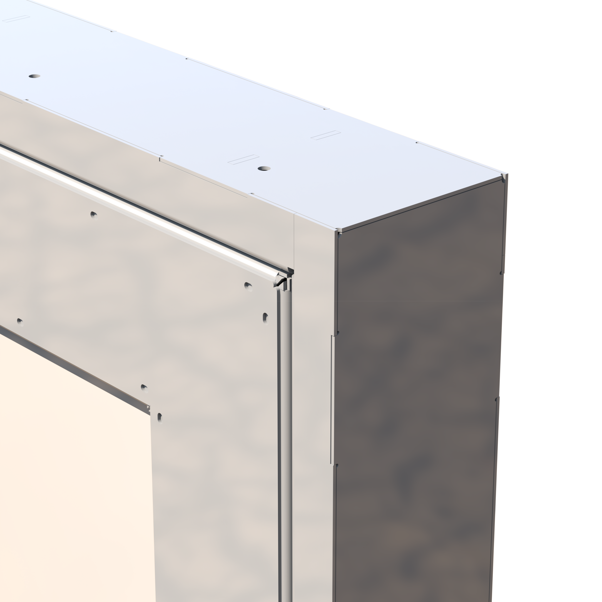 Double Door Retrofit Flange Mount w/ Trim - 10DayDoors.com